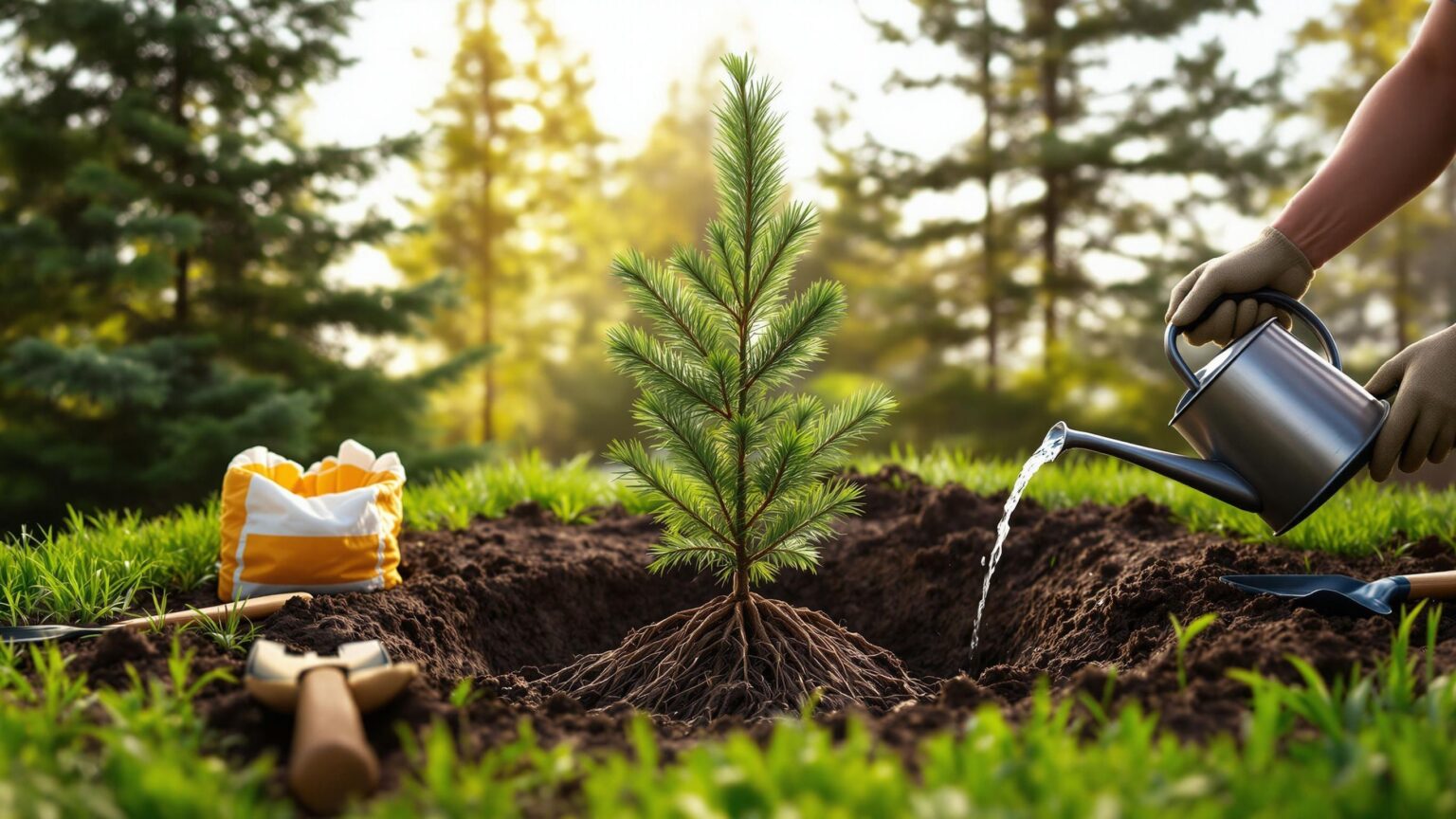 How to Plant Evergreen Trees for Maximum Growth and Longevity - Mossy ...