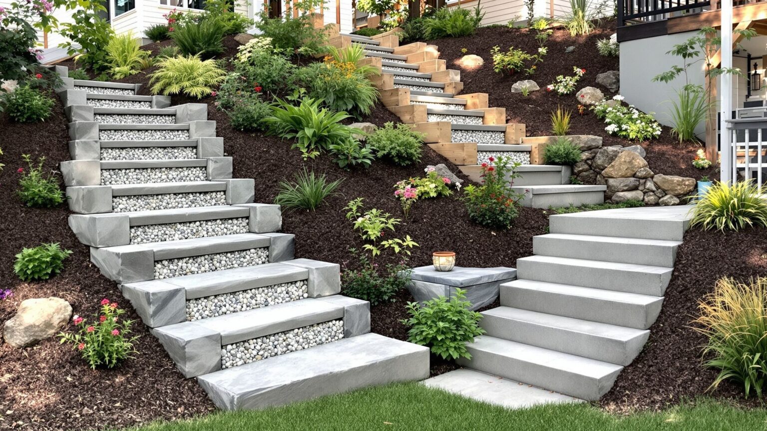 How to Build Safe Steps on Sloped Yards - Mossy Street